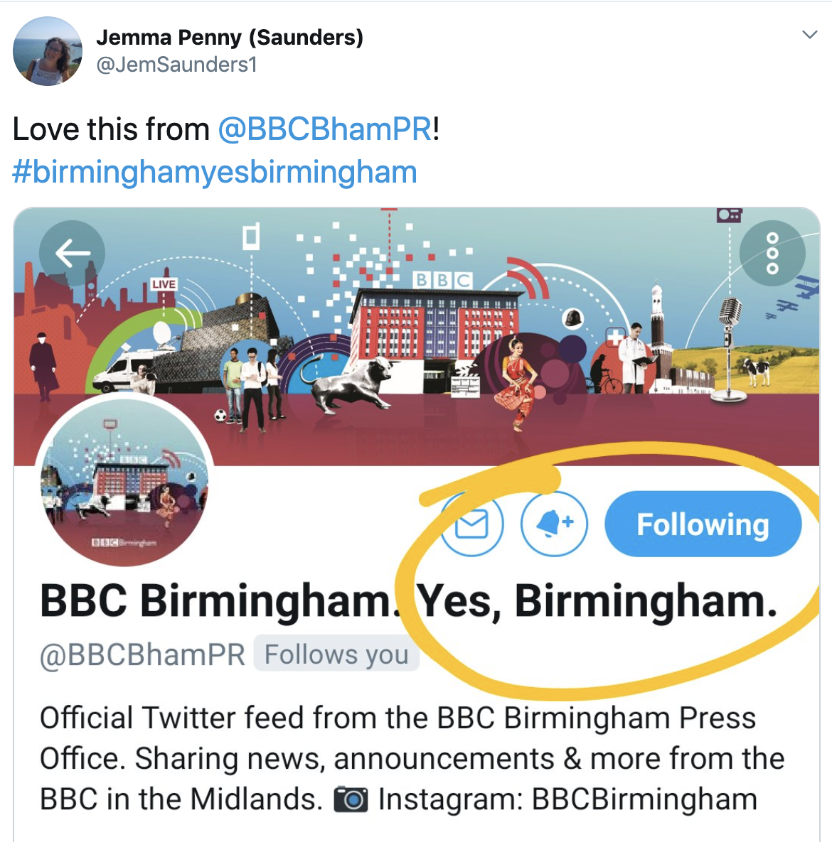 #BirminghamyesBirmingham – Jemma Saunders